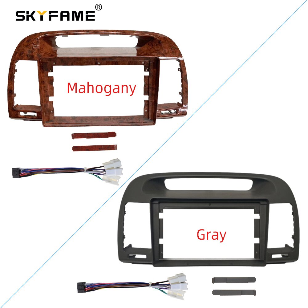 SKYFAME 9 Inch Car Radio Dashboard Fascia Frame Adapter For Toyota ...