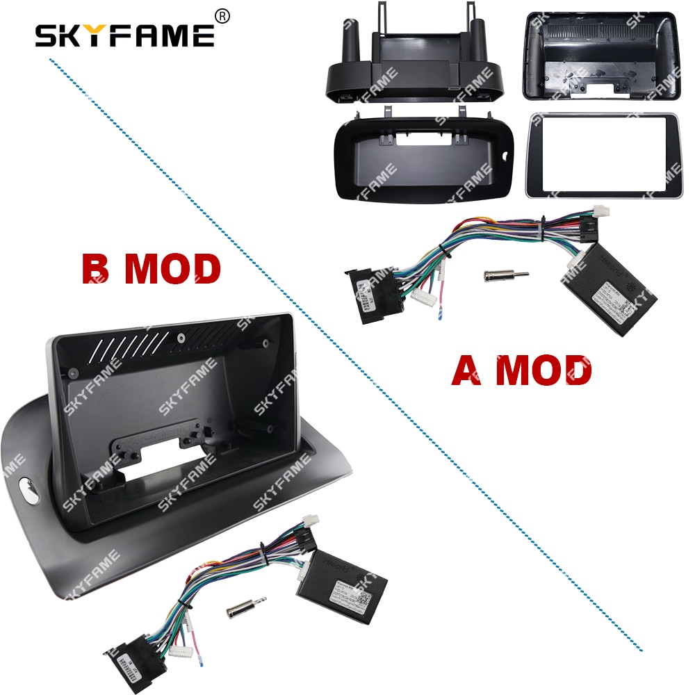 SKYFAME Car Frame Fascia Adapter Canbus Box Decoder Android Radio Audio Dash Fitting Panel Kit ...