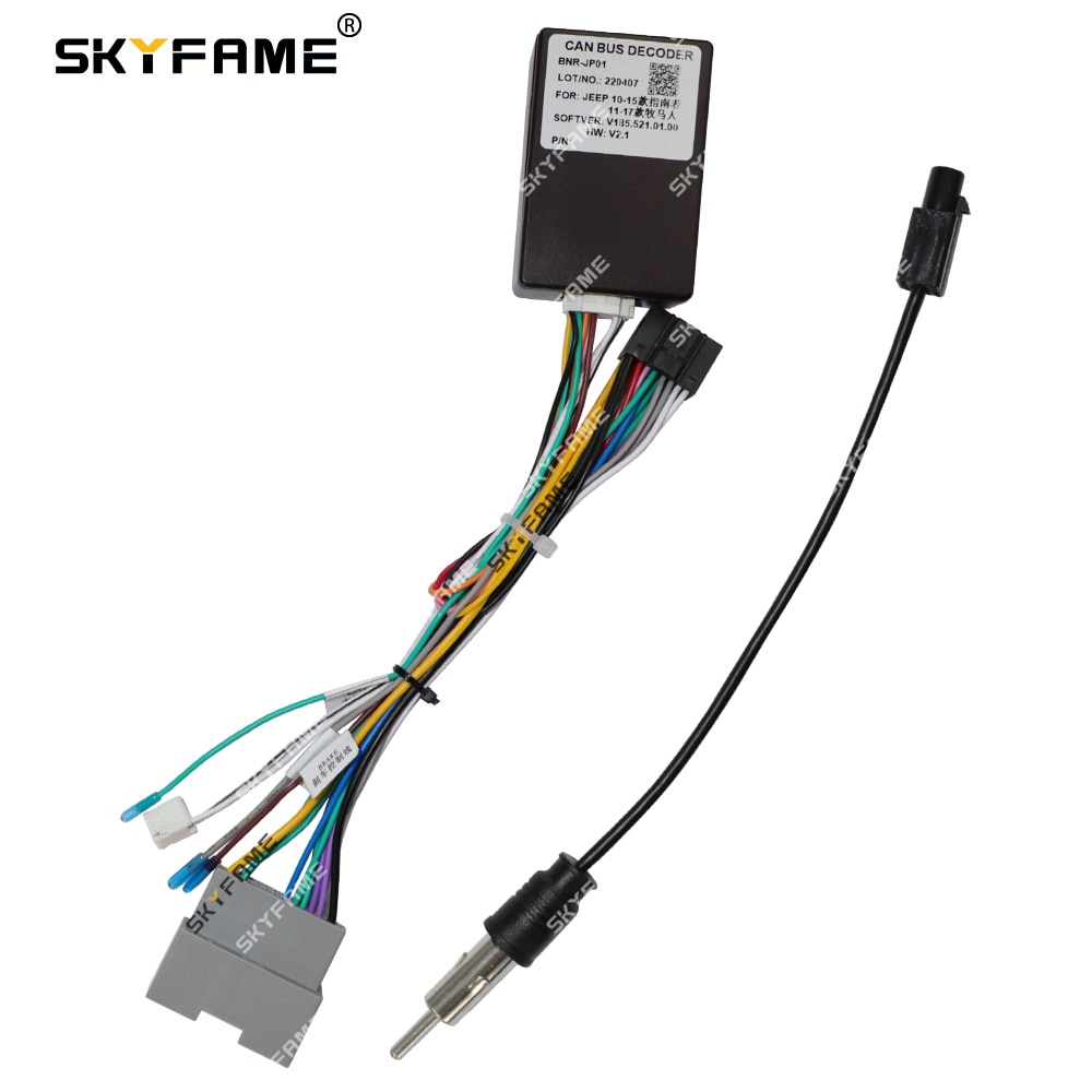 Skyfame Bnr 16pin Car Wiring Harness Adapter Canbus Box Decoder For ...