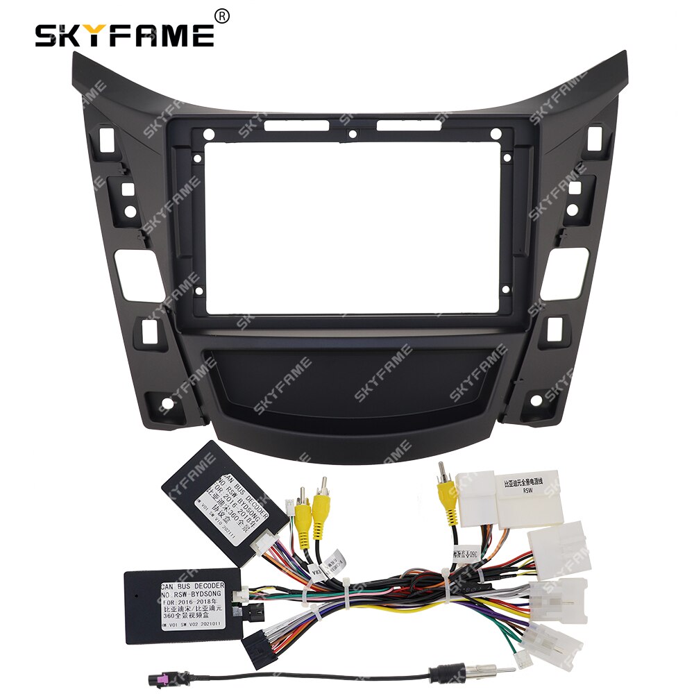 SKYFAME Car Frame Fascia Adapter Canbus Box Decoder Android Radio Audio ...