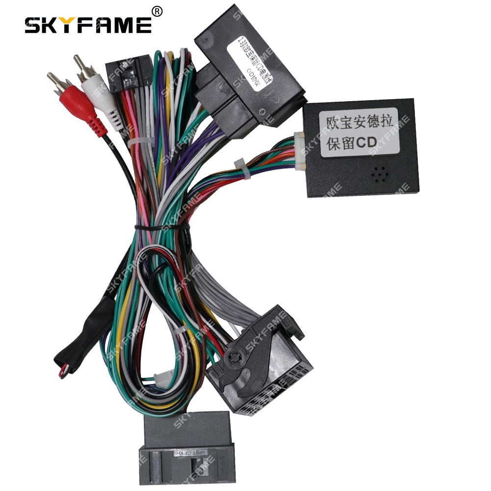 SKYFAME 16Pin Car Wiring Harness Adapter Canbus Box Decoder Android ...