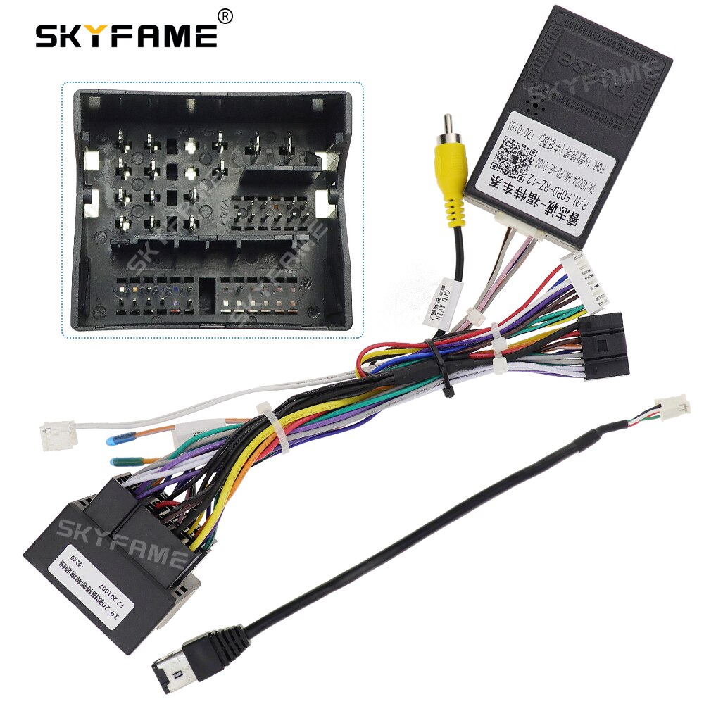 SKYFAME 16Pin Car Wiring Harness Adapter With Canbus Box Decoder For ...