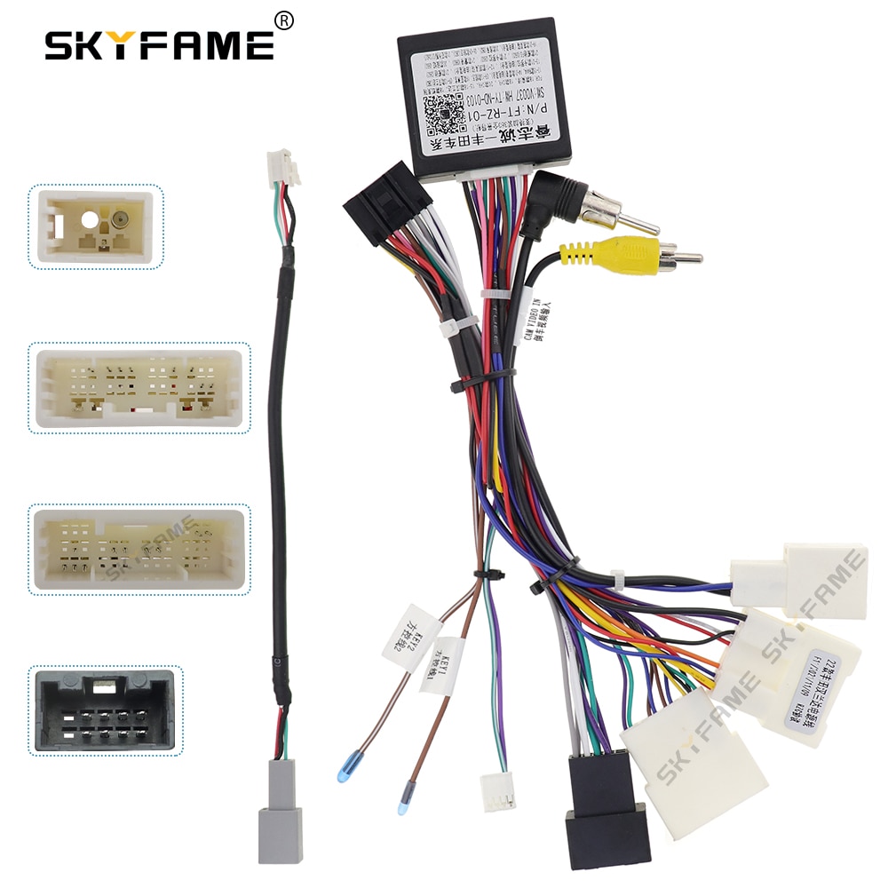 SKYFAME Car Wiring Harness Adapter Canbus Box Decoder For Toyota Camry Avalon IZOA Corolla CHR ...