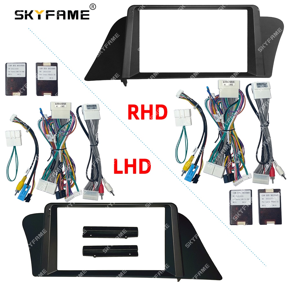 SKYFAME Car Frame Fascia Adapter Canbus Box Android Radio Dash Fitting ...