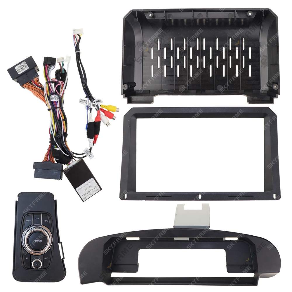 SKYFAME Car Fascia Frame Adapter Canbus Box For BMW E90 E91 E92 E93 M3 ...
