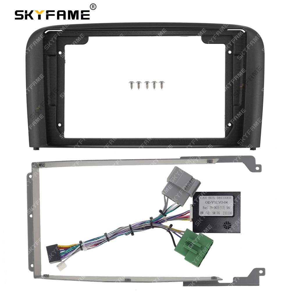 SKYFAME Car Frame Fascia Adapter Canbus Box Android Radio Dash Panel ...