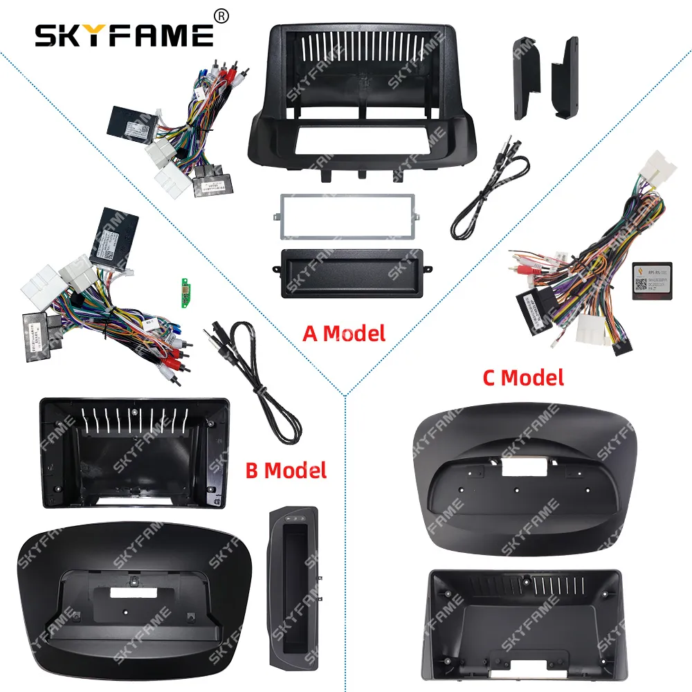 SKYFAME Car Frame Fascia Adapter Canbus Box Decoder For Renault Megane ...